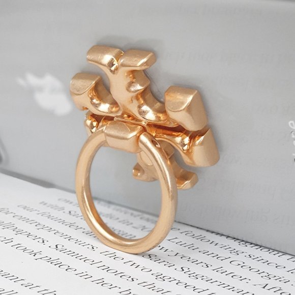 Tory Burch | Accessories | Tory Burch Gold Double T Monogram Logo ...